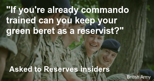 If you're already commando trained can you keep your green beret as a ...