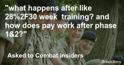 what happens after like 28/30 week training? and how does pay work ...