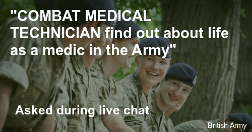 COMBAT MEDICAL TECHNICIAN find out about life as a medic in the Army ...