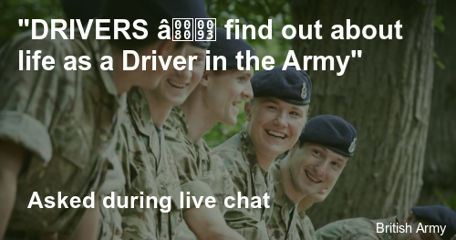 DRIVERS â find out about life as a Driver in the Army | British Army