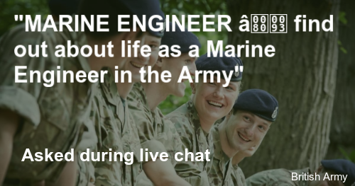 MARINE ENGINEER â find out about life as a Marine Engineer in the Army ...