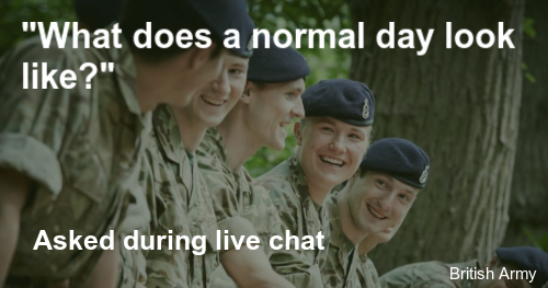 What does a normal day look like? | British Army