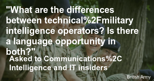 What are the differences between technical/military intelligence ...