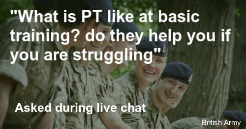 What is PT like at basic training? do they help you if you are ...