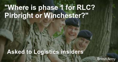 Where is phase 1 for RLC? Pirbright or Winchester? | British Army