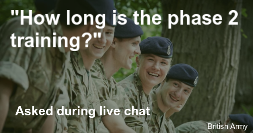 How long is the phase 2 training? | British Army