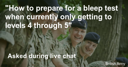 How to prepare for a bleep test when currently only getting to levels 4 ...