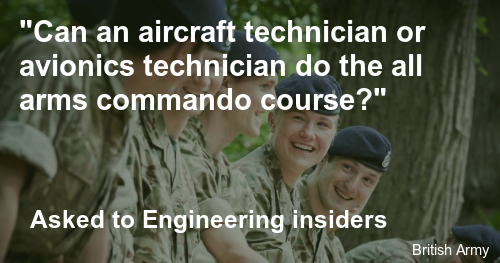 Can an aircraft technician or avionics technician do the all arms ...