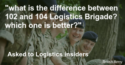 what is the difference between 102 and 104 Logistics Brigade? which one ...