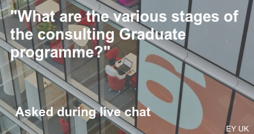 What are the various stages of the consulting Graduate programme? | EY UK