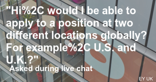 Hi, would I be able to apply to a position at two different locations ...