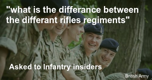 what is the differance between the differant rifles regiments | British ...