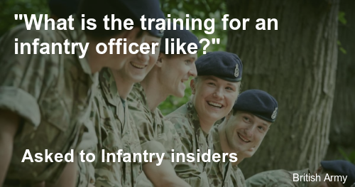 What is the training for an infantry officer like? | British Army