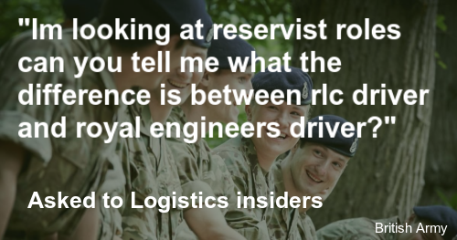 Im looking at reservist roles can you tell me what the difference is ...