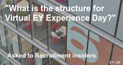 What is the structure for Virtual EY Experience Day? | EY UK