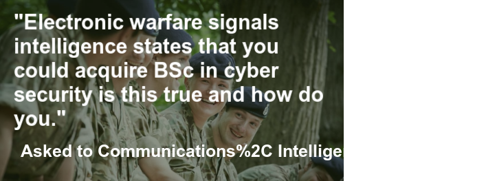 Electronic warfare signals intelligence states that you could acquire ...