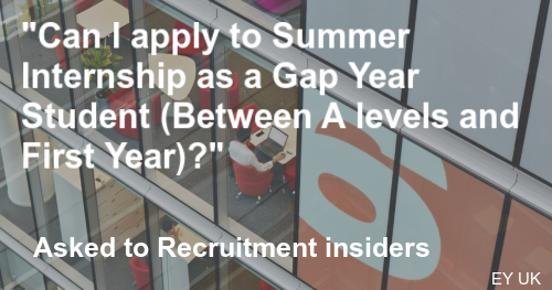 Can I apply to Summer Internship as a Gap Year Student (Between A ...