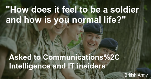 How does it feel to be a soldier and how is you normal life? | British Army