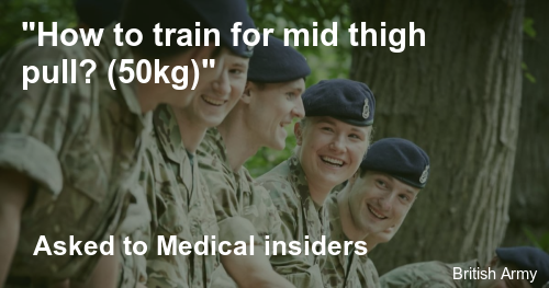 How to train for mid thigh pull? (50kg) | British Army