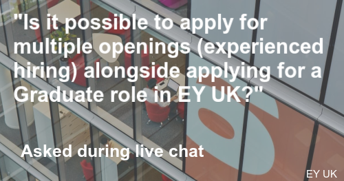 Is it possible to apply for multiple openings (experienced hiring ...