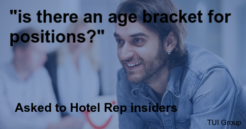 is there an age bracket for positions? | TUI Group