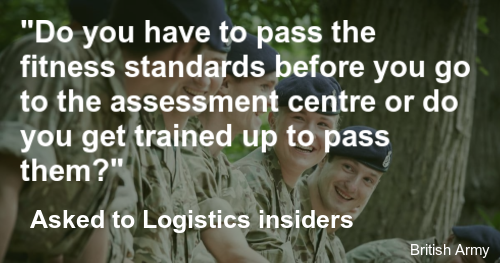 Do you have to pass the fitness standards before you go to the ...