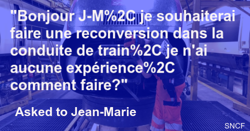 Bonjour J-M, je souhaiterai faire une reconversion dans la conduite de ...