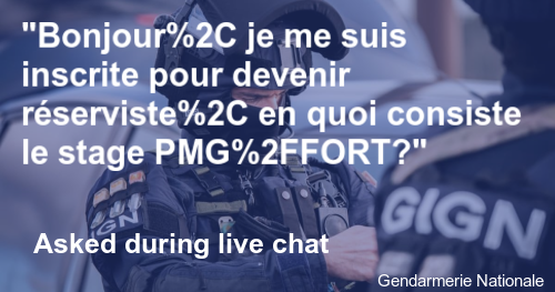 Bonjour, je me suis inscrite pour devenir réserviste, en quoi consiste ...