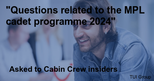 Questions related to the MPL cadet programme 2024 | TUI Group