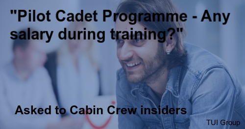 Pilot Cadet Programme - Any salary during training? | TUI Group