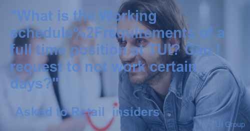 What is the Working schedule/requirements of a full time position at ...