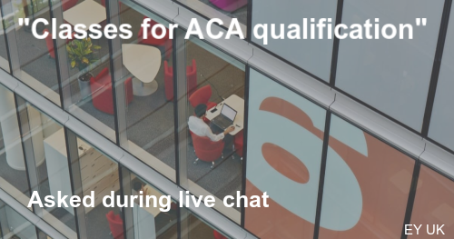 Classes for ACA qualification | EY UK
