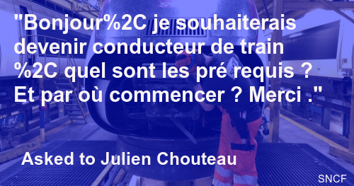 Bonjour, je souhaiterais devenir conducteur de train , quel sont les ...