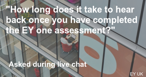 How long does it take to hear back once you have completed the EY one ...