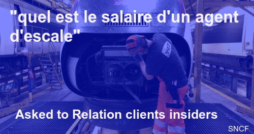 quel est le salaire d'un agent d'escale | SNCF