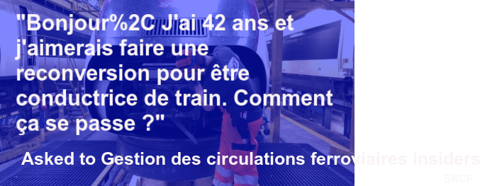 Bonjour, J'ai 42 ans et j'aimerais faire une reconversion pour être ...