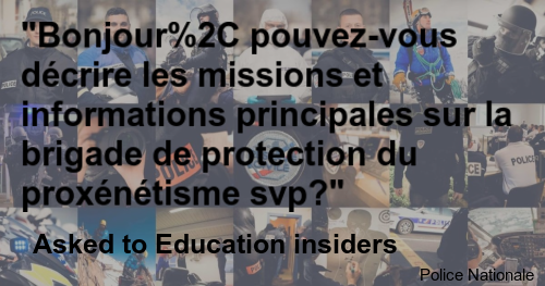 Bonjour, pouvez-vous décrire les missions et informations principales ...