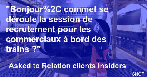 Bonjour, commet se déroule la session de recrutement pour les ...