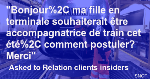 Bonjour, ma fille en terminale souhaiterait être accompagnatrice de ...