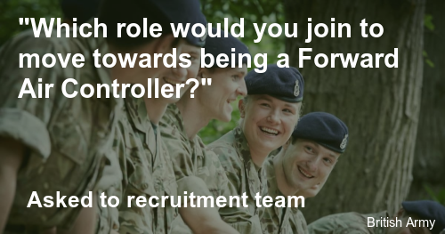 Which role would you join to move towards being a Forward Air ...