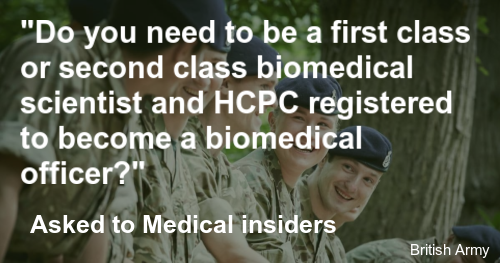 Do you need to be a first class or second class biomedical scientist ...