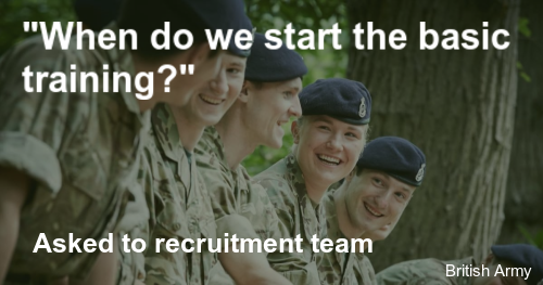 When do we start the basic training? | British Army