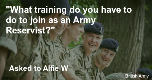 What training do you have to do to join as an Army Reservist? | British ...