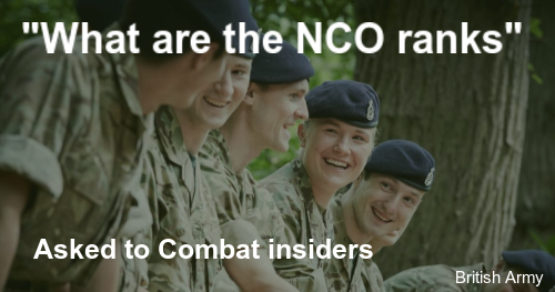 What are the NCO ranks | British Army