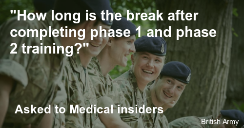 How long is the break after completing phase 1 and phase 2 training ...