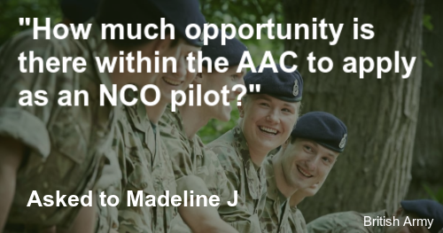 How much opportunity is there within the AAC to apply as an NCO pilot ...