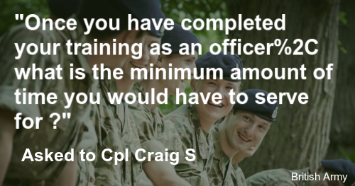 Once you have completed your training as an officer, what is the ...