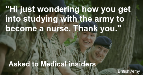 Hi just wondering how you get into studying with the army to become a ...